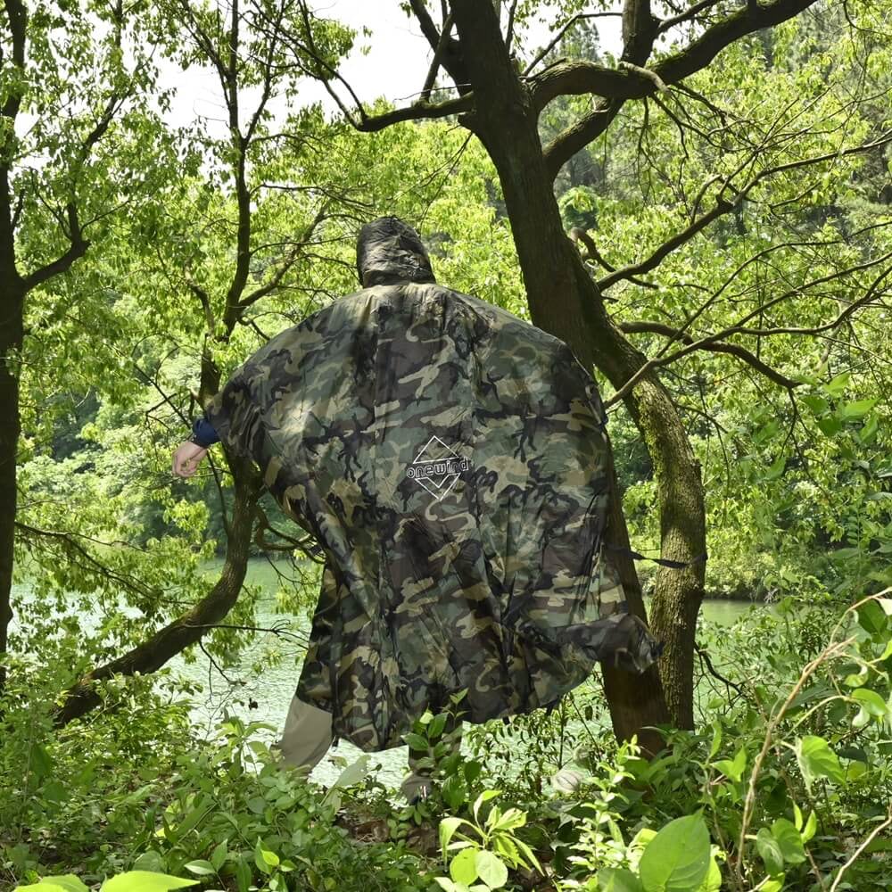 Camo Rain Poncho& Tarp Shelter | Onewind Outdoors
